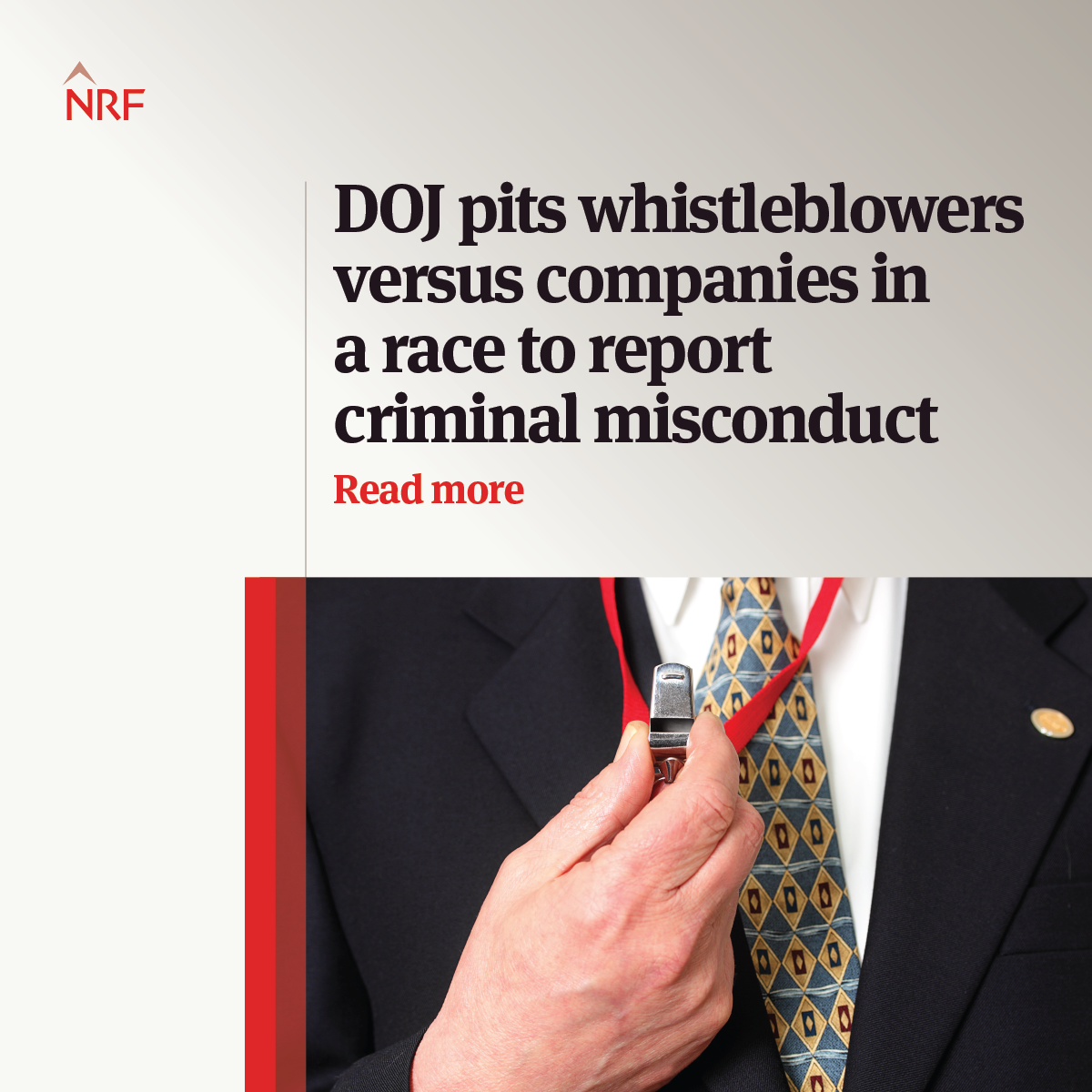 The race is on … The DOJ Corporate Whistleblower Awards Pilot Program ...